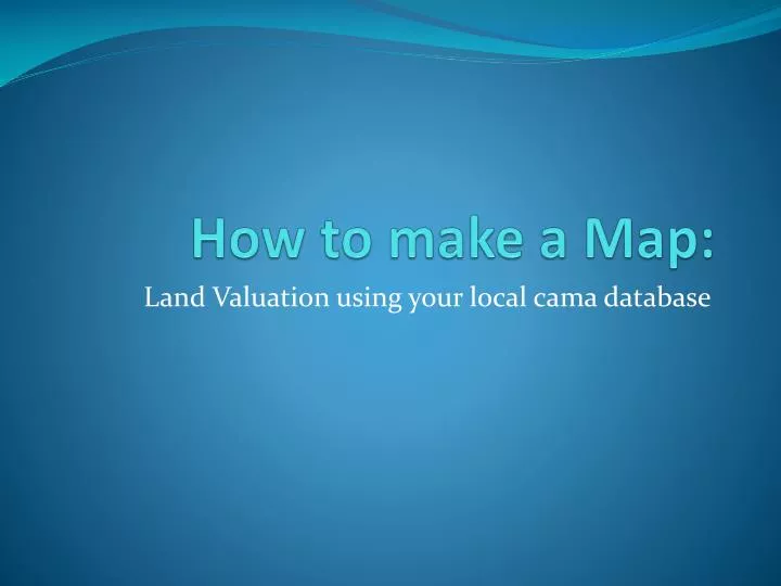 PPT - How to make a Map: PowerPoint Presentation, free download - ID ...