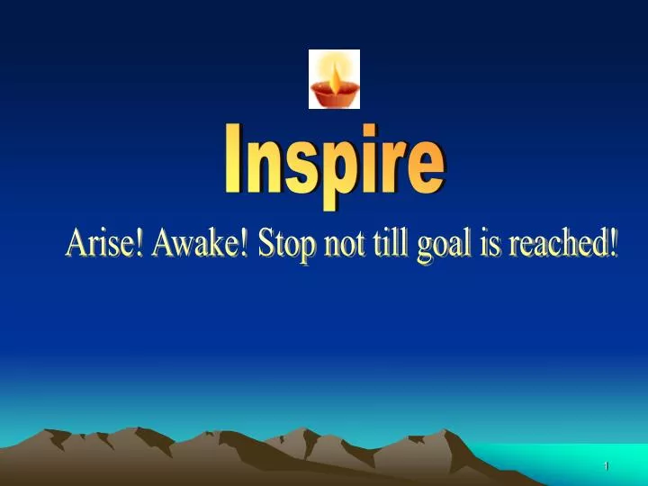 PPT - Inspire PowerPoint Presentation, free download - ID:6822061