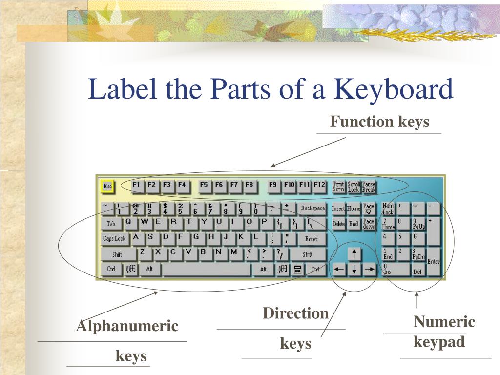 Ppt 0100 Use The Touch Method In Operating The Keyboard And Numeric Keypad Powerpoint