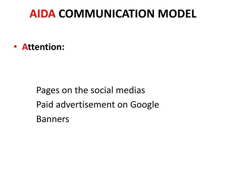 PPT - AIDA COMMUNICATION MODEL PowerPoint Presentation, free download ...
