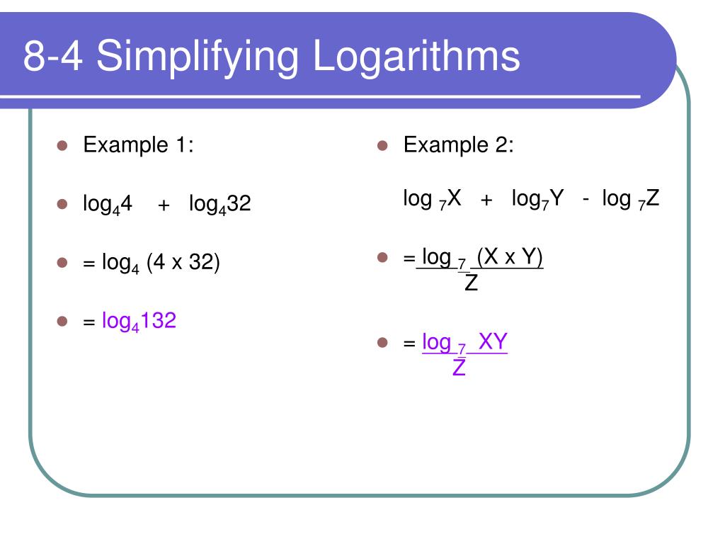 PPT Logarithms PowerPoint Presentation Free Download ID 6823059