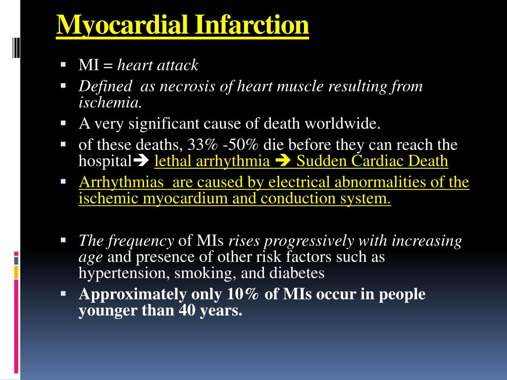 Ppt Myocardial Infarction Powerpoint Presentation Free Download Id