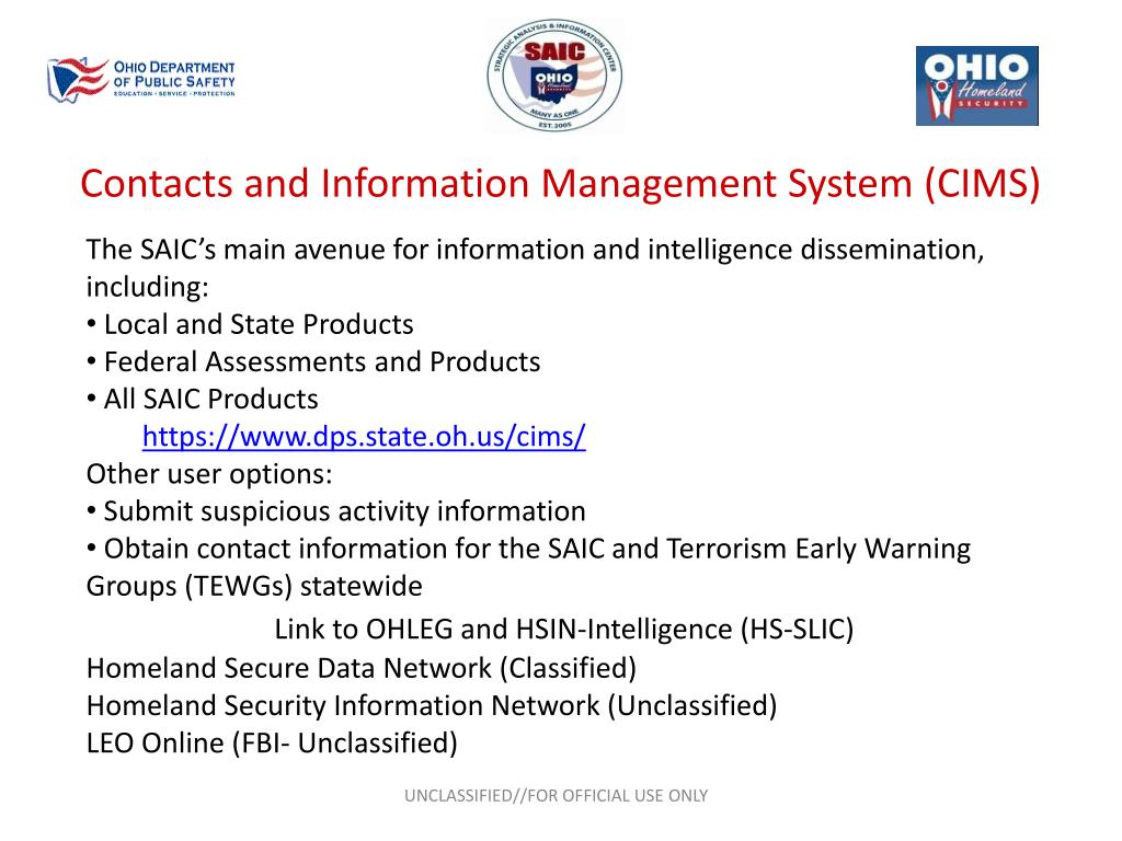 PPT - Ohio Homeland Security & The Strategic Analysis and Information ...
