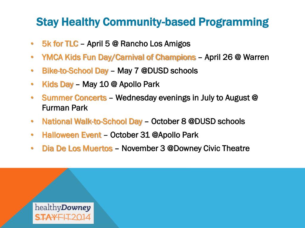 PPT - STAY Healthy downey PowerPoint Presentation, free download - ID ...
