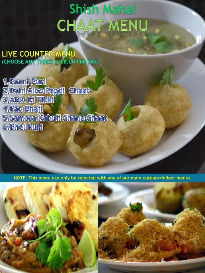 PPT - Chaat Menu PowerPoint Presentation, free download - ID:6824877