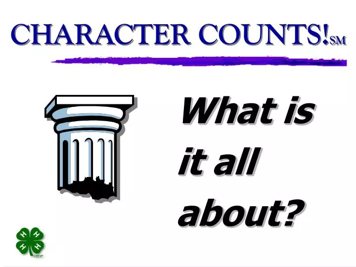 PPT - CHARACTER COUNTS! SM PowerPoint Presentation, free download - ID ...