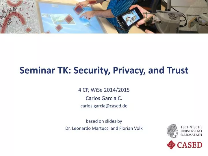 PPT - Seminar TK: Security, Privacy, and Trust PowerPoint Presentation ...