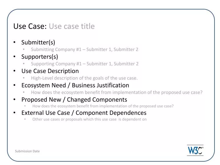 PPT - Use Case: Use case title PowerPoint Presentation, free download ...