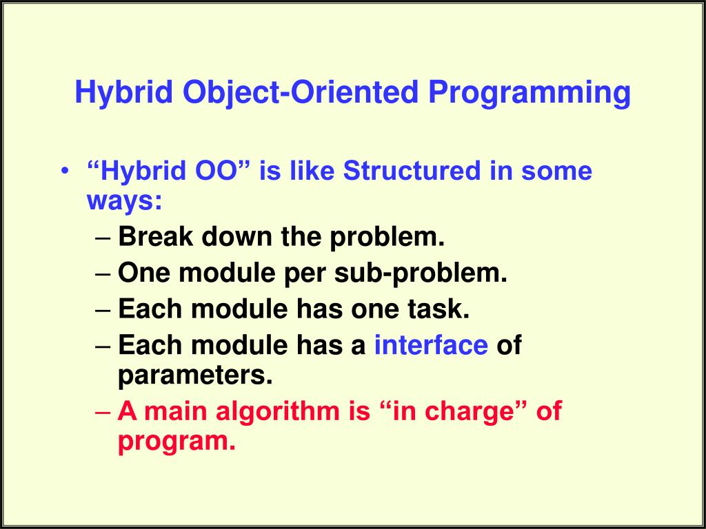 Ppt Polymorphism Pure Object Oriented Programming Powerpoint Presentation Id6825386