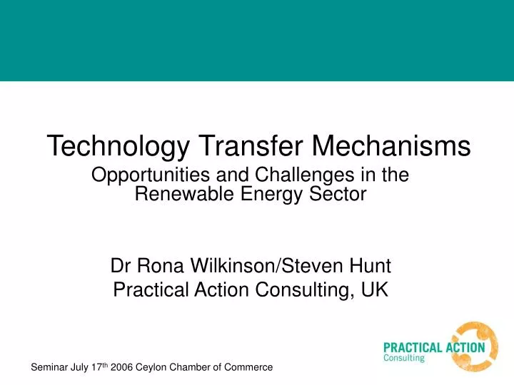PPT - Technology Transfer Mechanisms PowerPoint Presentation, free ...