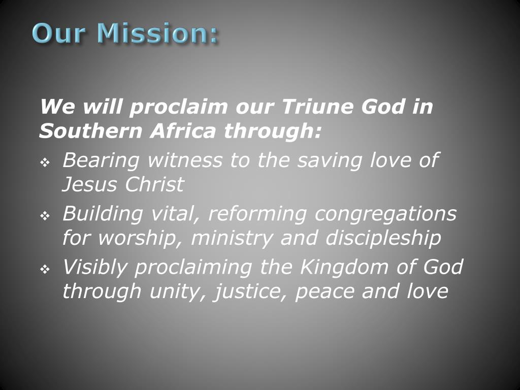 PPT - Vision, Mission, and Values of the Uniting Presbyterian Church in ...