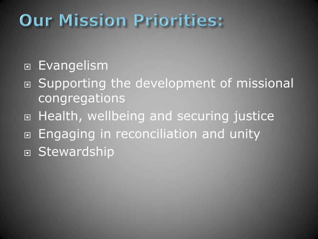 PPT - Vision, Mission, and Values of the Uniting Presbyterian Church in ...