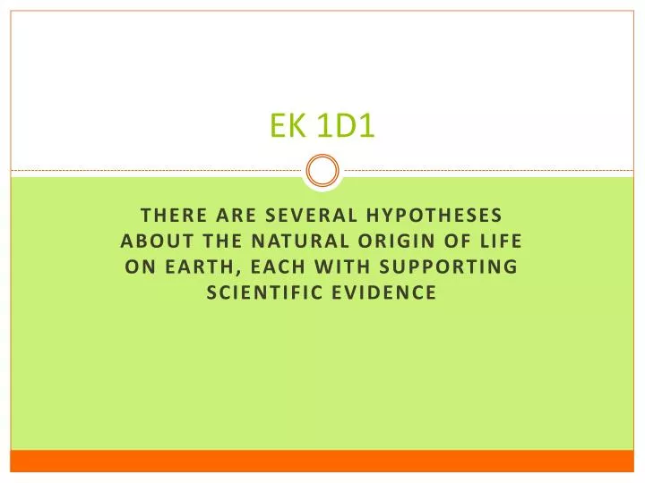 Ppt Ek 1d1 Powerpoint Presentation Free Download Id 6826769