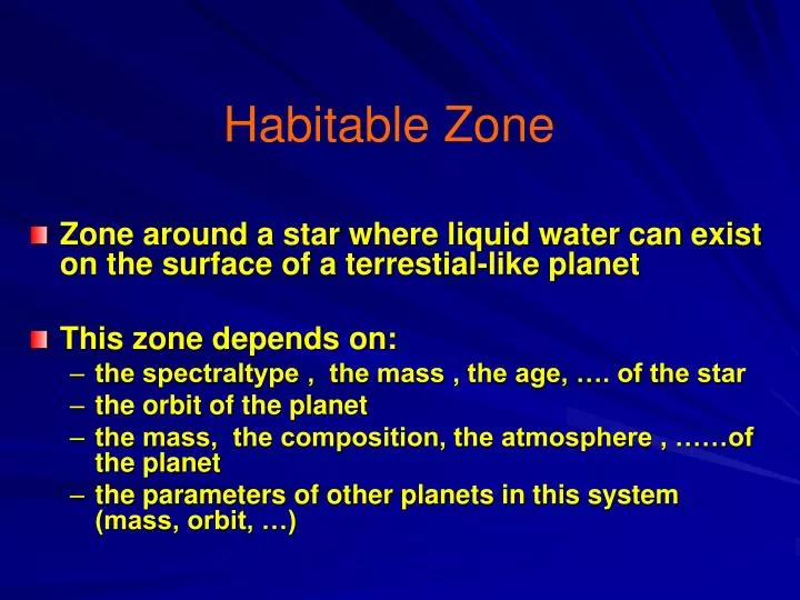 PPT - Habitable Zone PowerPoint Presentation, free download - ID:6826794