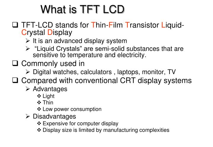 PPT - TFT LCD PowerPoint Presentation - ID:6828053