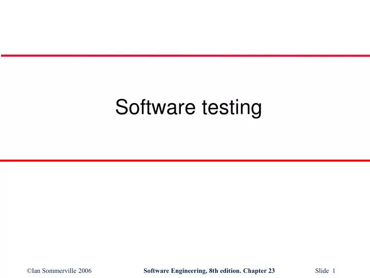 Purpose Of Software Testing In Software Engineering
