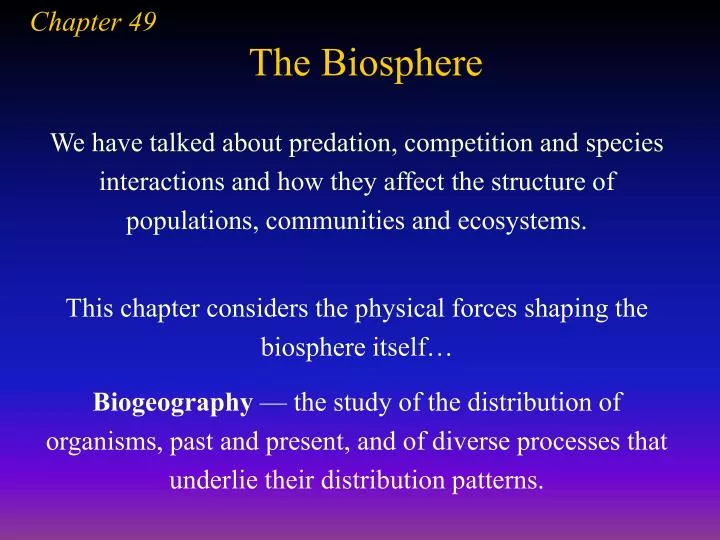 PPT - The Biosphere PowerPoint Presentation, free download - ID:6828372