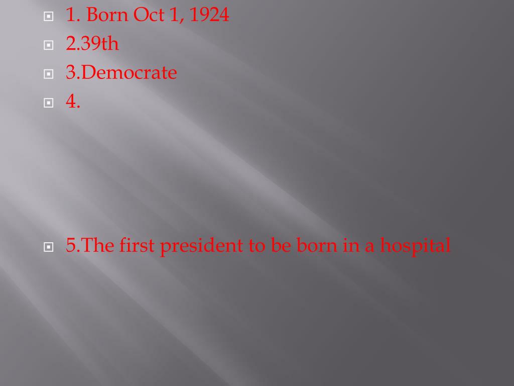 PPT - Who Was Jimmy Carter? A Look at the 39th President of the United ...