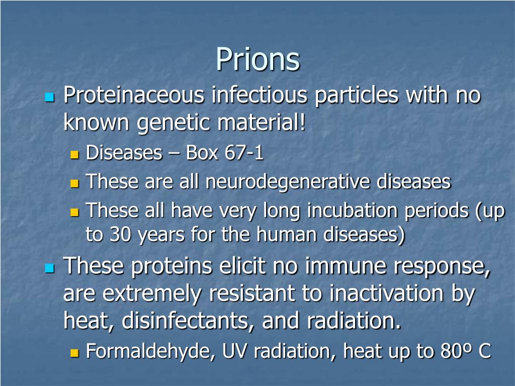 PPT - Understanding Prions: Proteinaceous Infectious Particles in ...