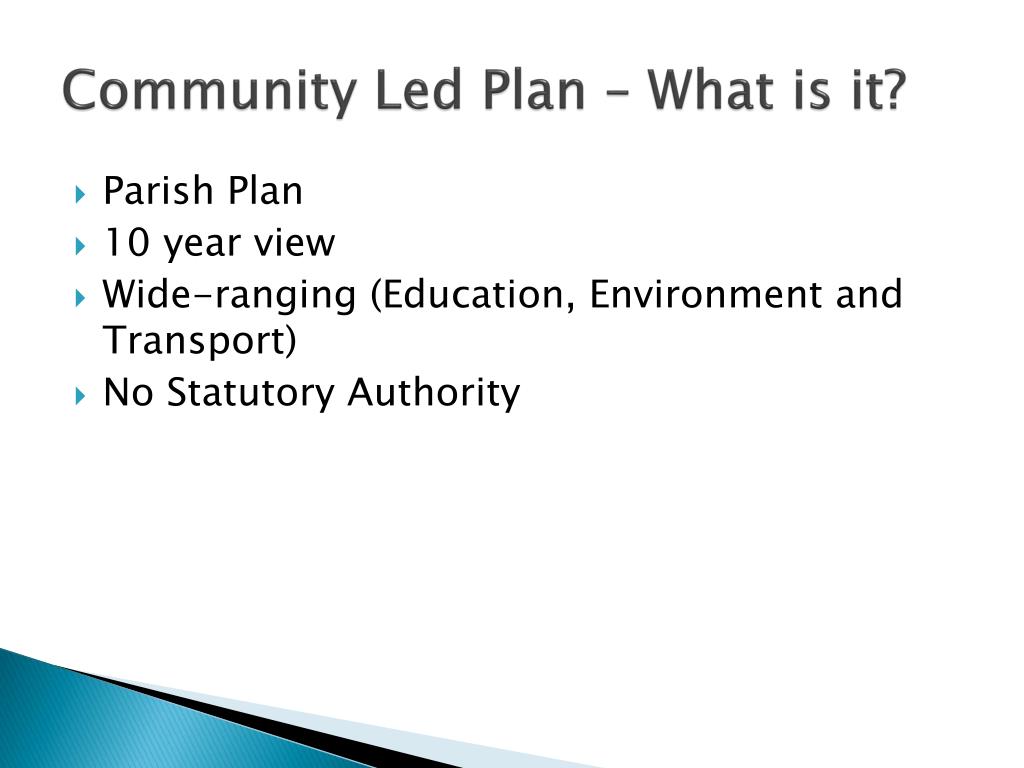 PPT - Community Led Plan and Neighbourhood Plan PowerPoint Presentation ...