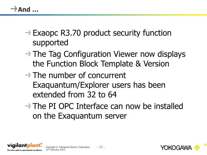 PPT - Exaquantum R2.70 Enhancements PowerPoint Presentation - ID:6831245