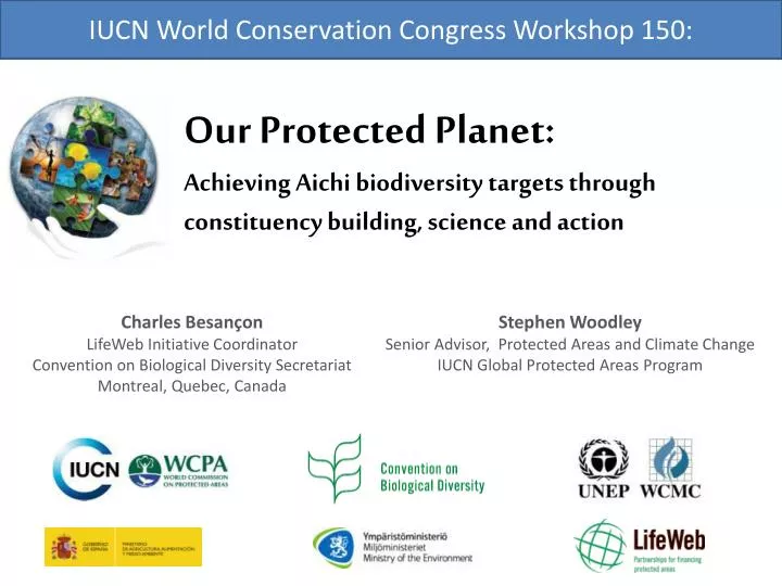 PPT - IUCN World Conservation Congress Workshop 150: PowerPoint ...