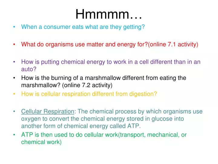 PPT - Hmmmm… PowerPoint Presentation, free download - ID:6831697