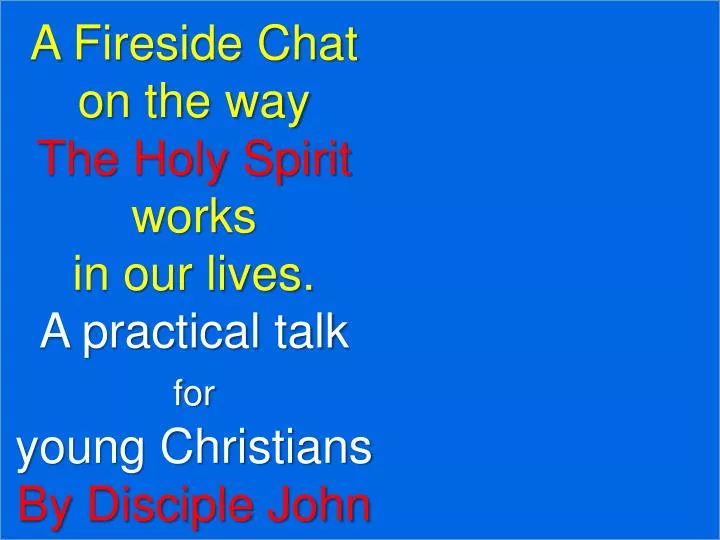 PPT - A Fireside Chat PowerPoint Presentation, free download - ID:6832839