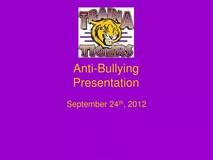 PPT - Anti-Bullying Presentation PowerPoint Presentation, free download ...