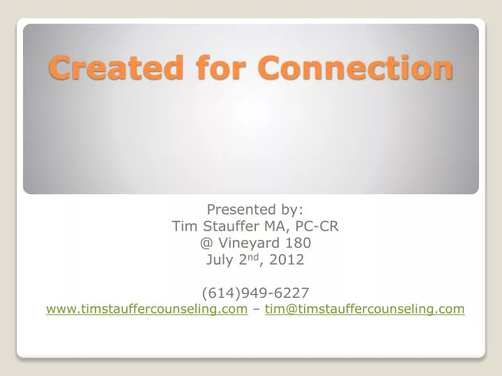 PPT - Created for Connection PowerPoint Presentation, free download ...
