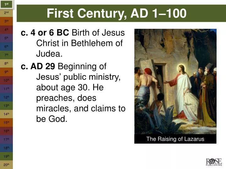 PPT - First Century, AD 1–100 PowerPoint Presentation, free download ...