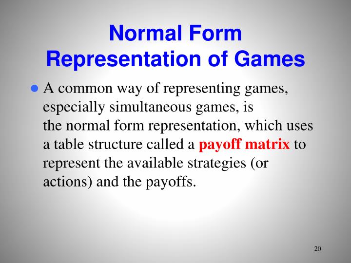 PPT - MATH 1020 Chapter 1: Introduction to Game theory PowerPoint ...