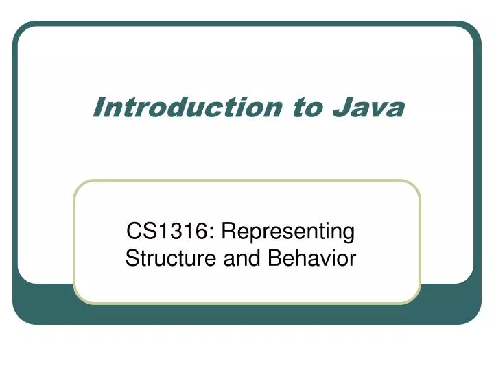 Ppt Introduction To Java Powerpoint Presentation Free Download Id