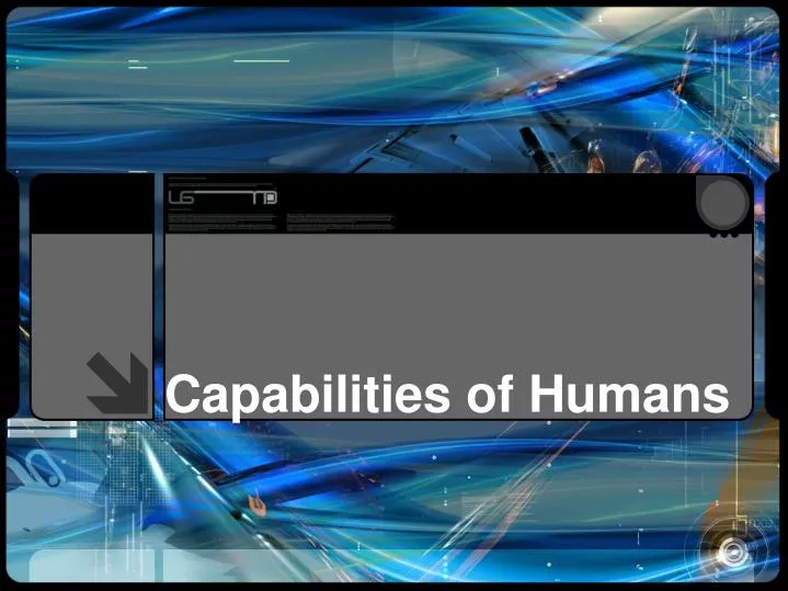 PPT - Capabilities of Humans PowerPoint Presentation, free download ...