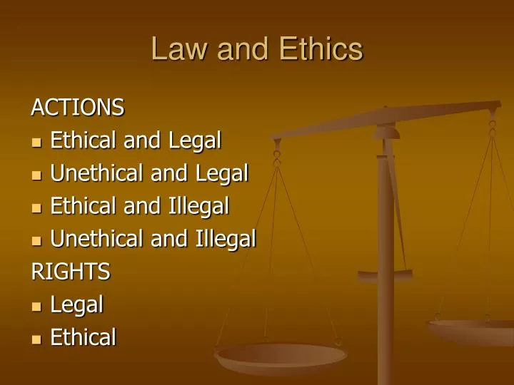PPT - Law and Ethics PowerPoint Presentation, free download - ID:6835295
