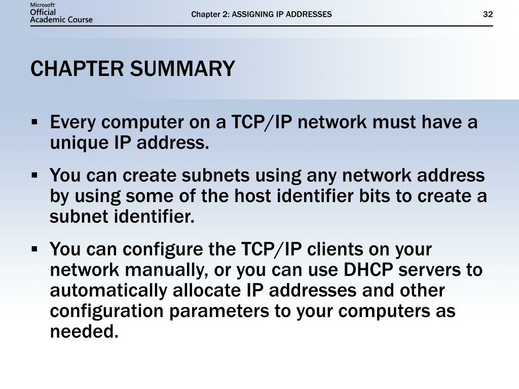 PPT - ASSIGNING IP ADDRESSES PowerPoint Presentation, free download ...