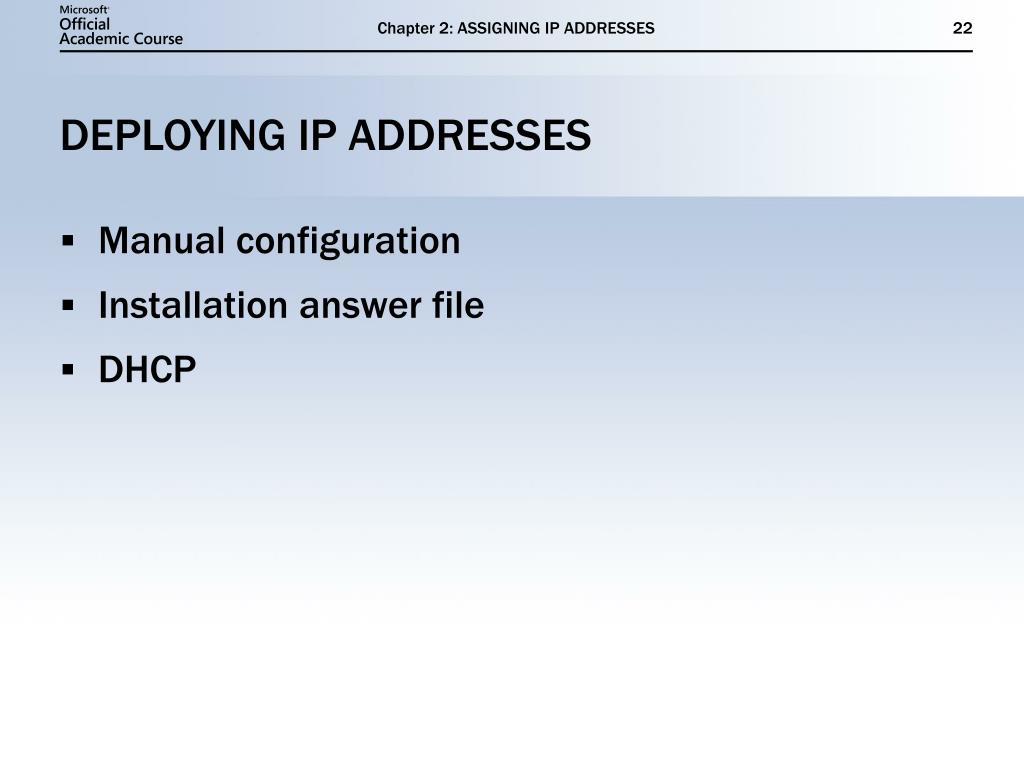 PPT - ASSIGNING IP ADDRESSES PowerPoint Presentation, free download ...