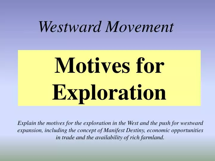 PPT - Westward Movement PowerPoint Presentation, free download - ID:6836216