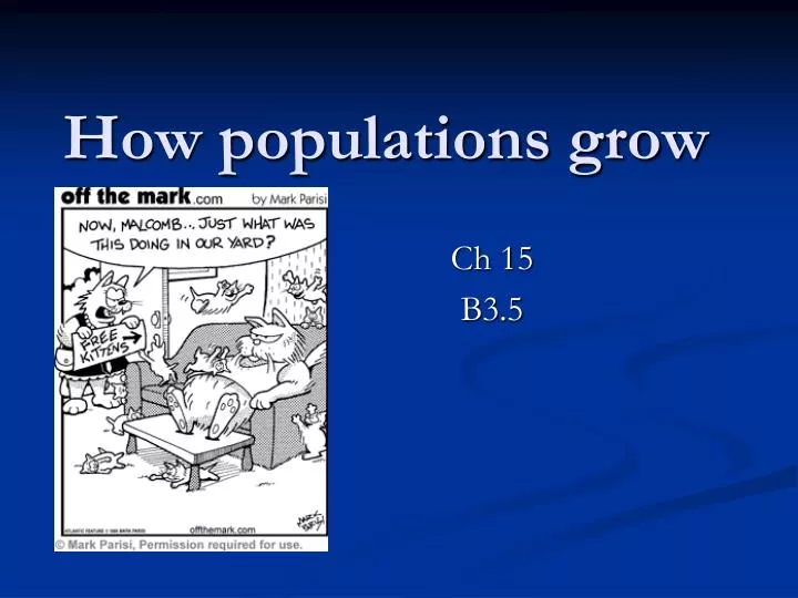 Ppt How Populations Grow Powerpoint Presentation Free Download Id