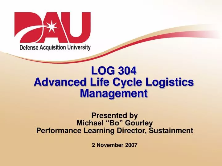 Acq 101 What Is A Life Cycle Logistics Supportability Key Design ...