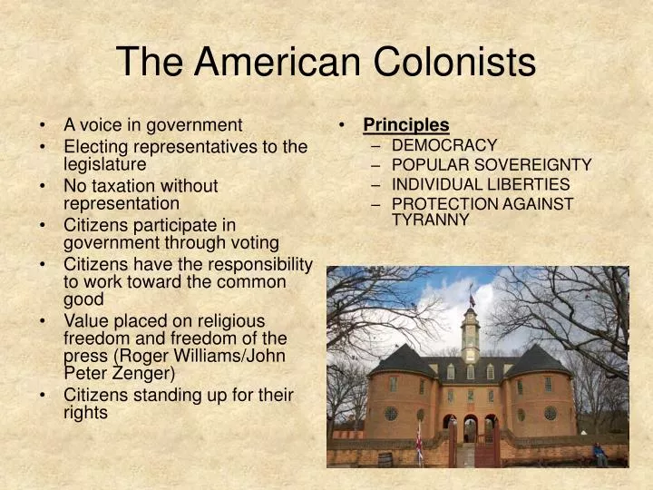 PPT - The American Colonists PowerPoint Presentation, free download ...