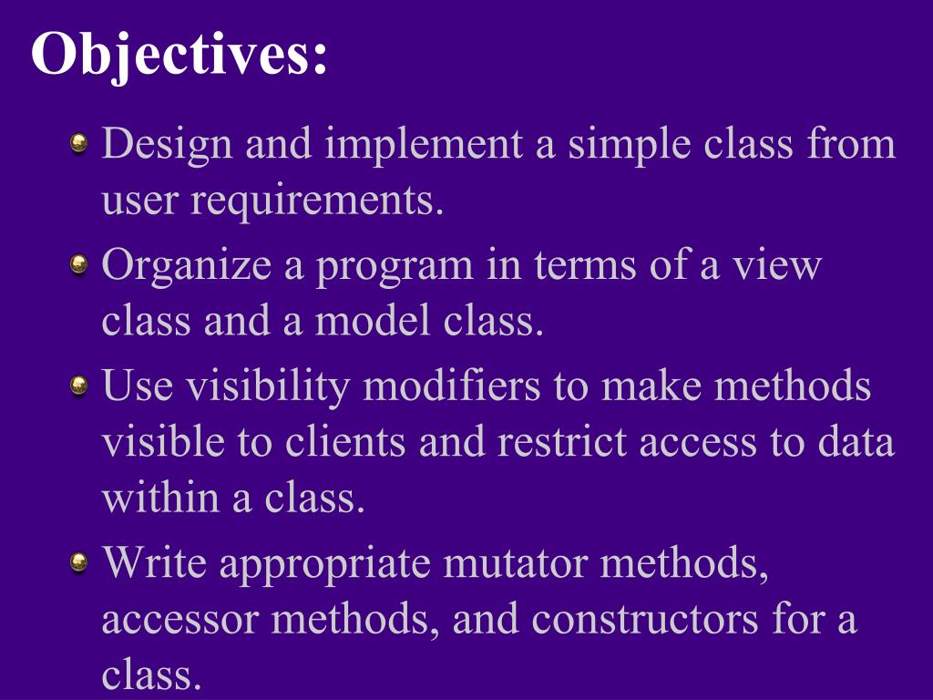 PPT - Chapter 6 Introduction to Defining Classes PowerPoint ... PPT - Chapter 6 Introduction to Defining Classes PowerPoint ...