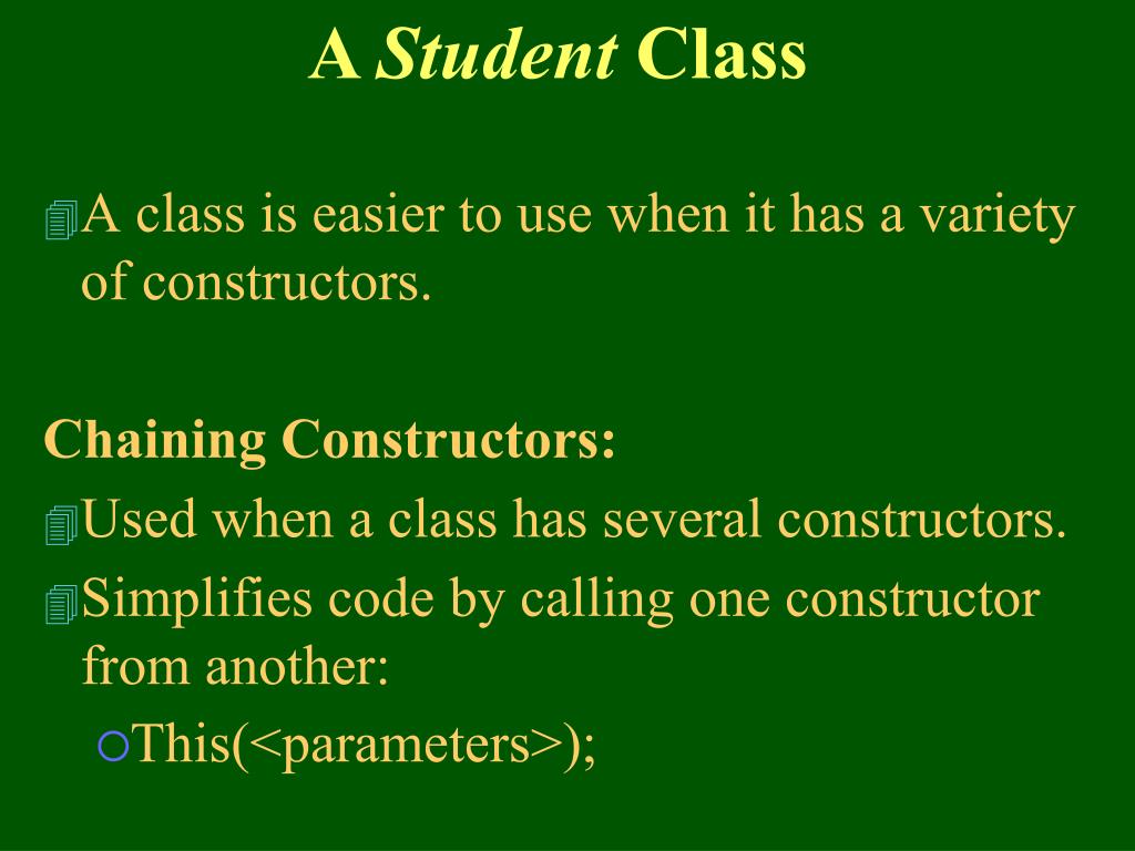 PPT - Chapter 6 Introduction to Defining Classes PowerPoint ... PPT - Chapter 6 Introduction to Defining Classes PowerPoint ...