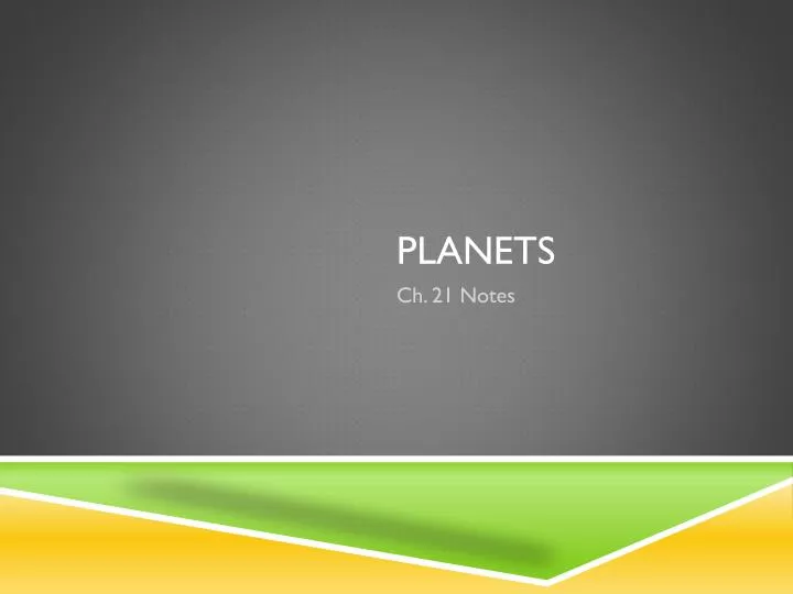 PPT - Planets PowerPoint Presentation, free download - ID:6839227