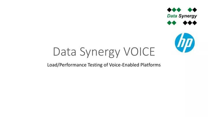 PPT - Data Synergy VOICE PowerPoint Presentation, free download - ID ...