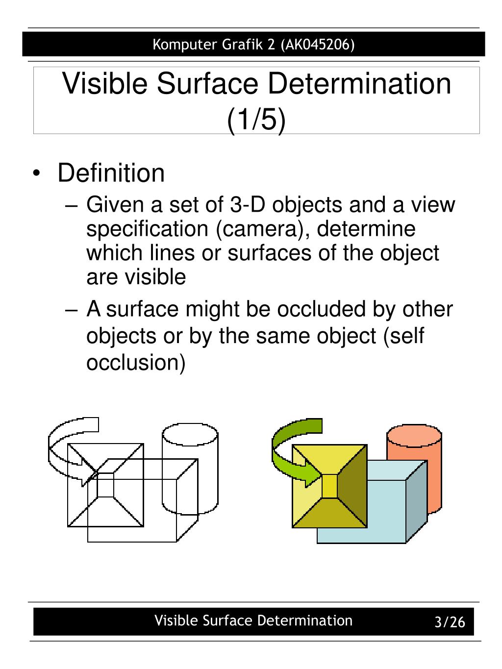 Ppt Visible Surface Determination Penentuan Permukaan Tampak Powerpoint Presentation Id