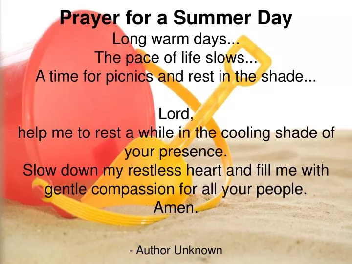 PPT - Prayer for a Summer Day PowerPoint Presentation, free download ...