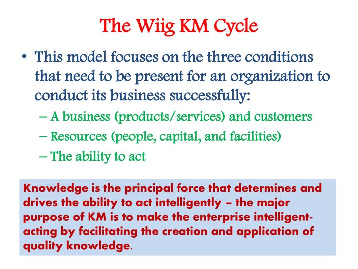PPT - Knowledge Management Cycle PowerPoint Presentation - ID:6844258