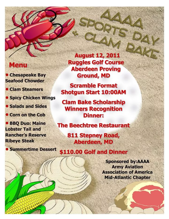 PPT - August 12, 2011 Ruggles Golf Course Aberdeen Proving Ground, MD ...