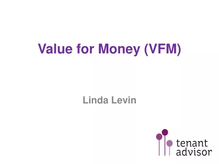 PPT - Value for Money (VFM) PowerPoint Presentation, free download - ID ...